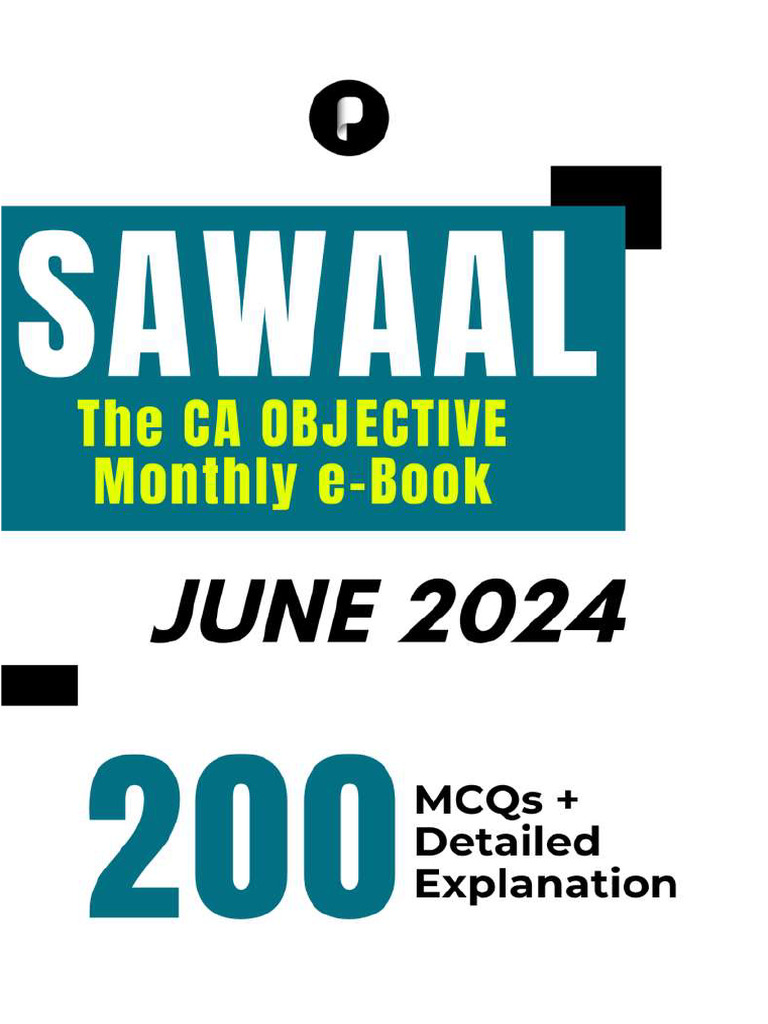 Sawaal CA Objective - Jun'24 | PDF | Nasa | Volcano