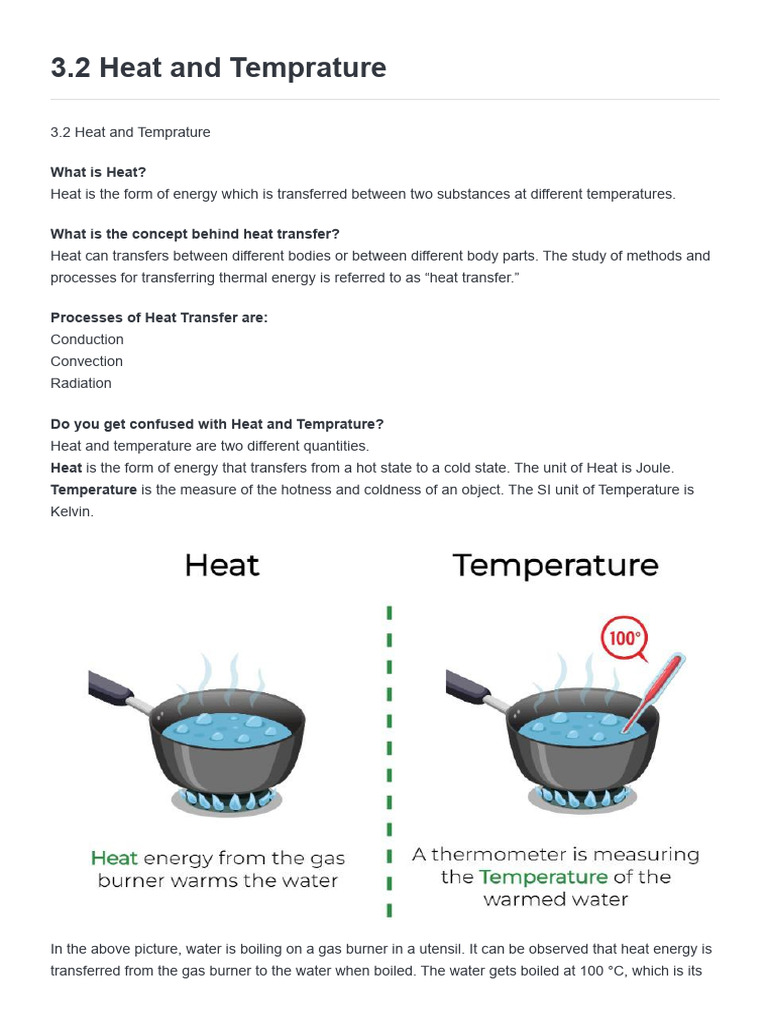 Understanding Heat and Temperature | PDF | Heat | Temperature