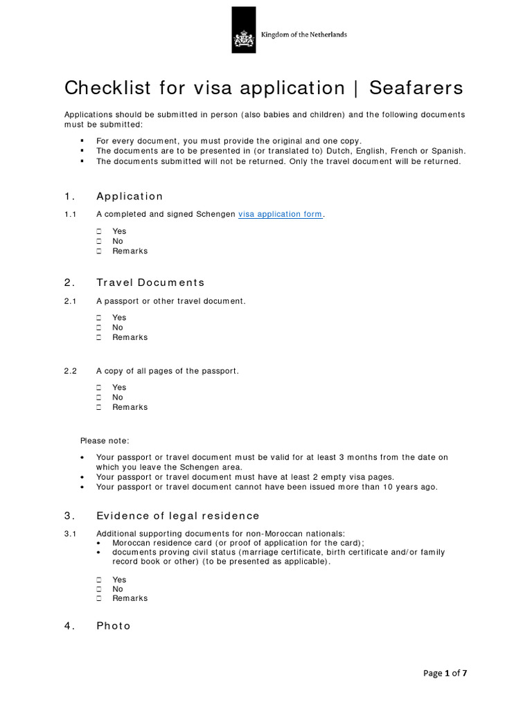 Seafarers NLD | PDF | Travel Visa | Passport