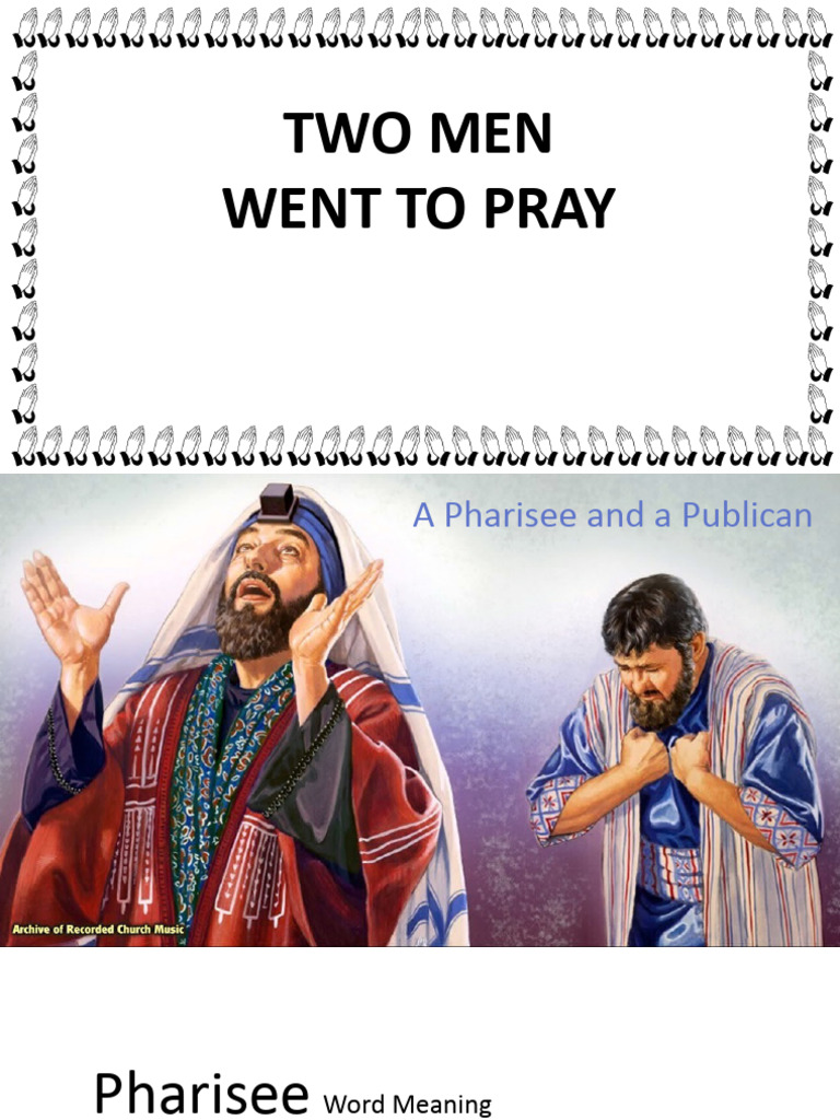 A Pharisee and A Publican | PDF | Pharisees | Jesus