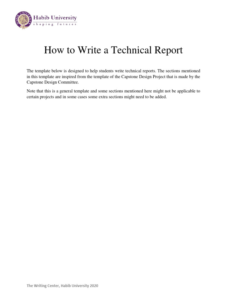 How To Write A Technical Report | PDF | Prototype | System