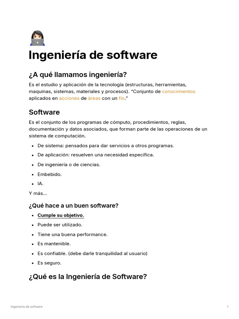 Resumen de La Clase de Ing en Software | PDF | Software | Ingeniería de ...