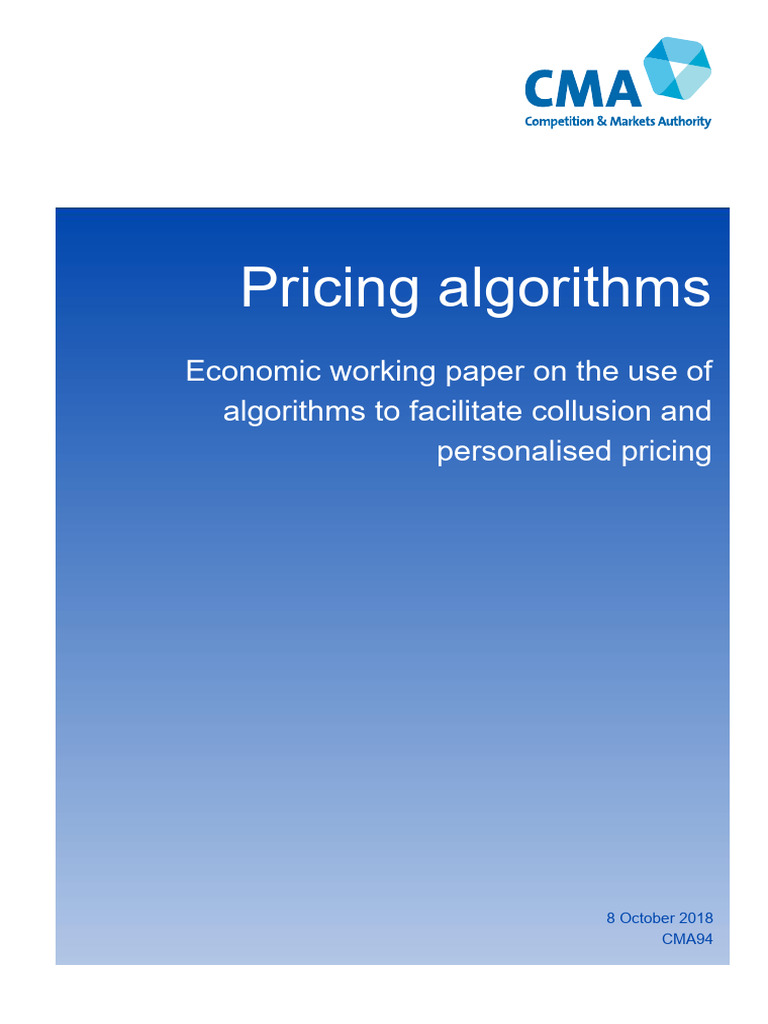 Algorithms_econ_report | Download Free PDF | Pricing | Machine Learning