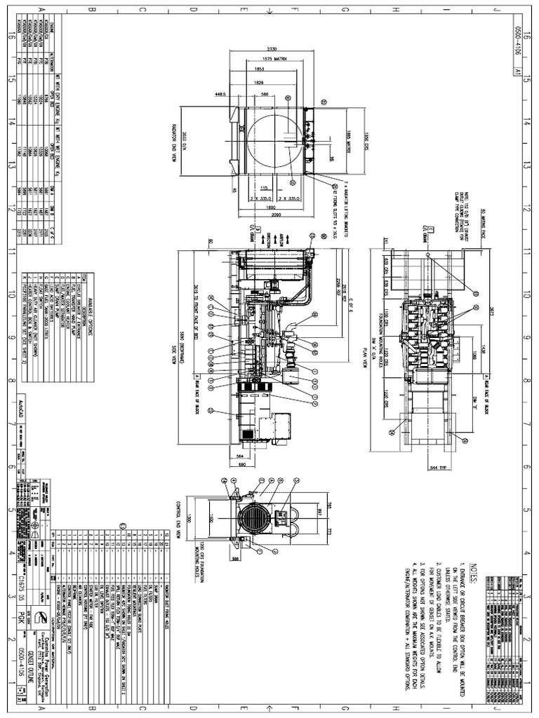 Cummins KTA 50G8 Drawing (1) | PDF