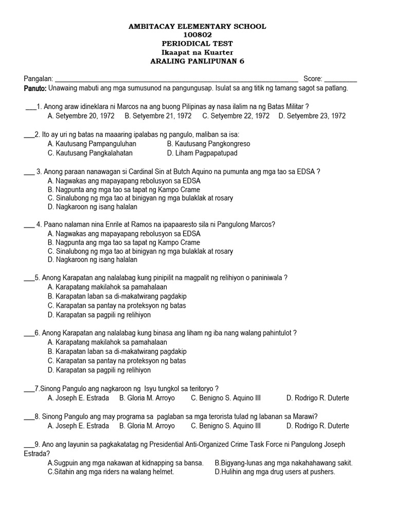 Periodical Ap6 4th | PDF