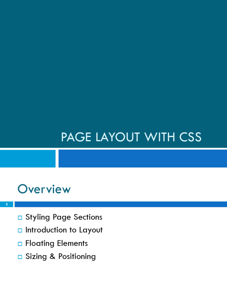 Csspagelayout | PDF | Html Element | Html