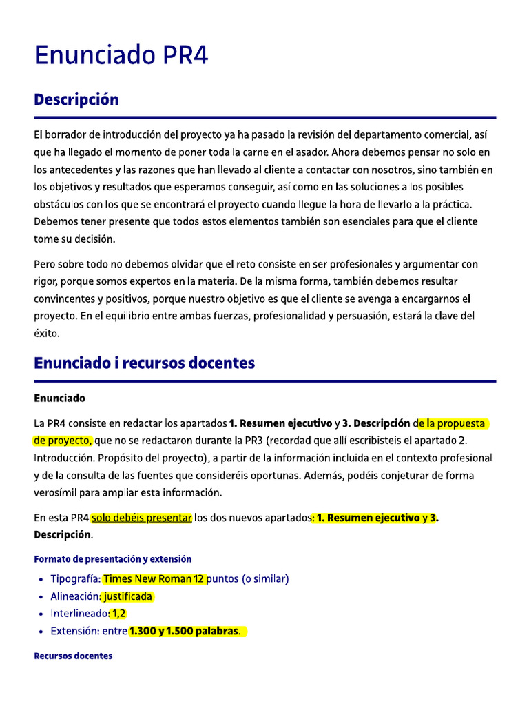 Enunciado PR4 Aula 4 | PDF