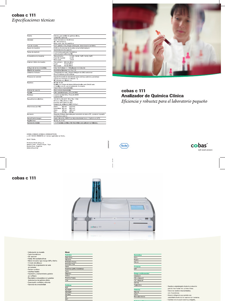 Cobas c111 | PDF