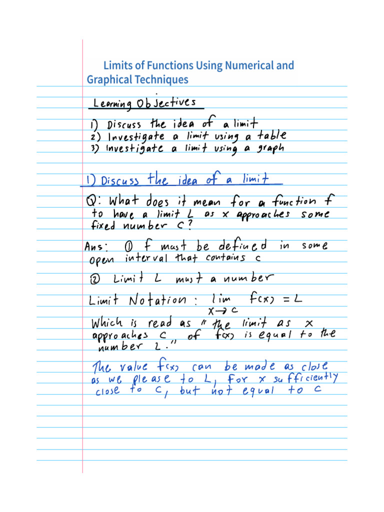 Limits and Continuity | PDF | Asymptote | Function (Mathematics)