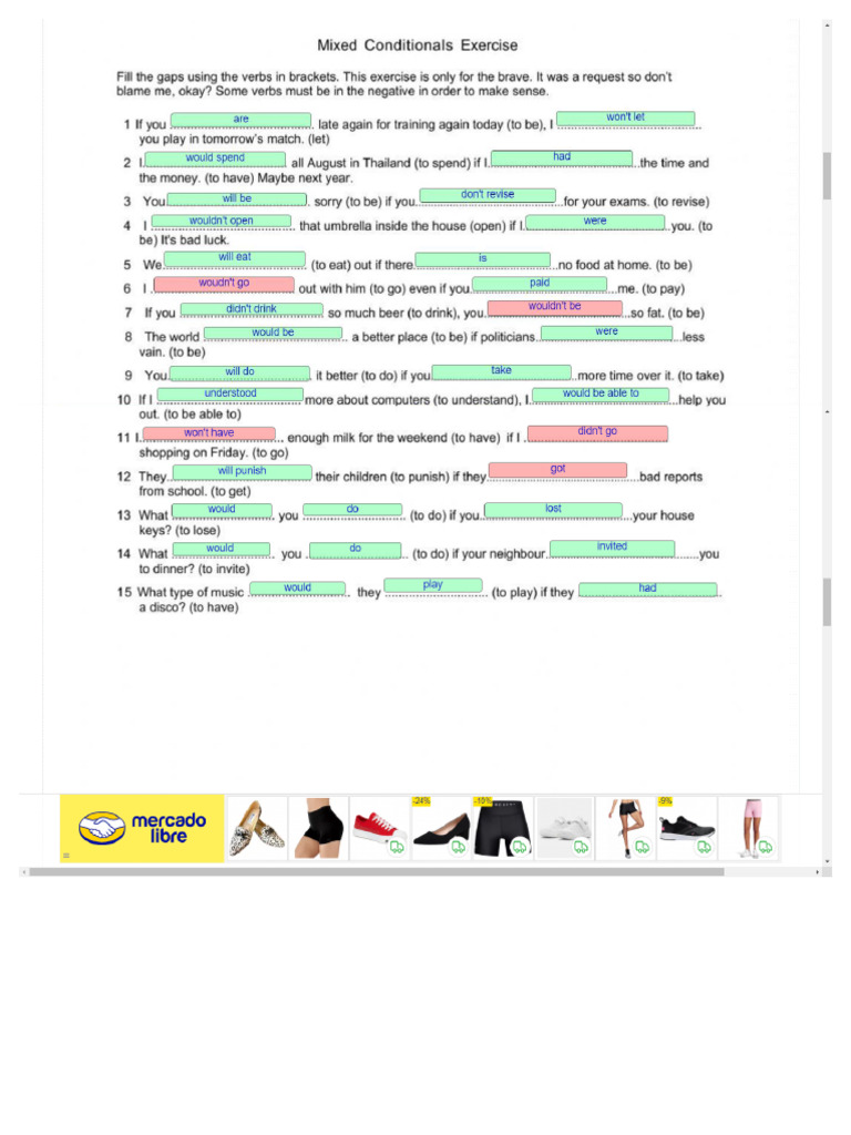 Mixed conditionals | PDF