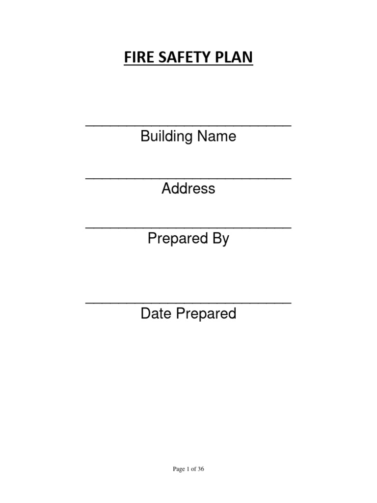 Comprehensive Fire Safety Plan Guide | PDF | Fire Safety | Fire ...