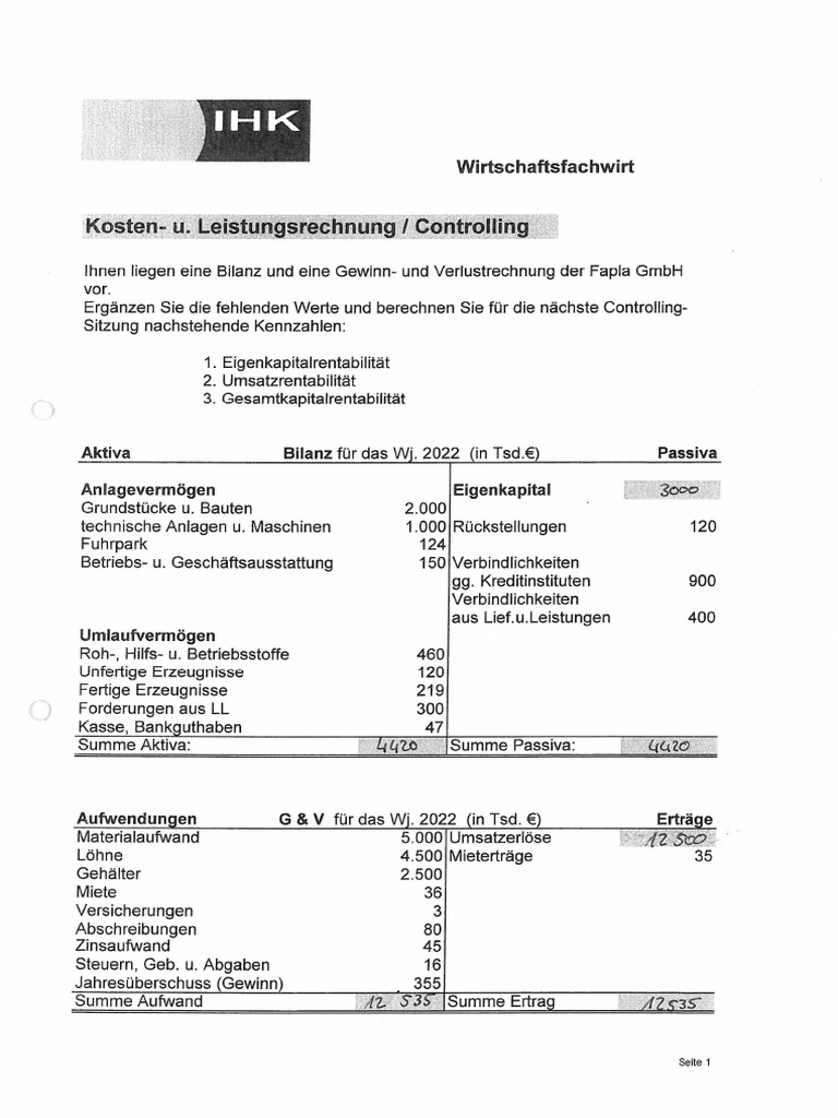 Finanzierung + Investition Teil 4 | PDF