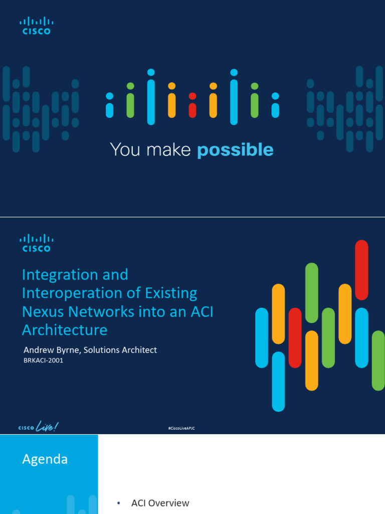 Integration and Interoperation of Existing Nexus Networks Into An ACI ...