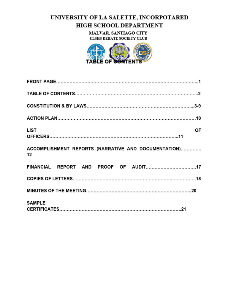 Accomplishment Report Debate Society 2023 2024 | PDF | Quorum | Government