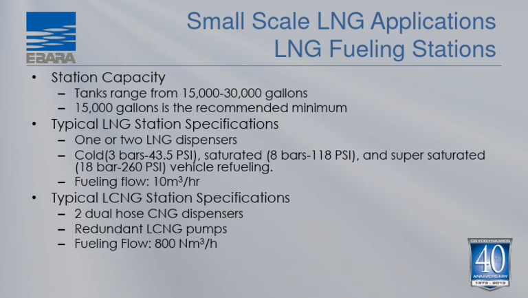 LNG Station Specs & Capacities | PDF
