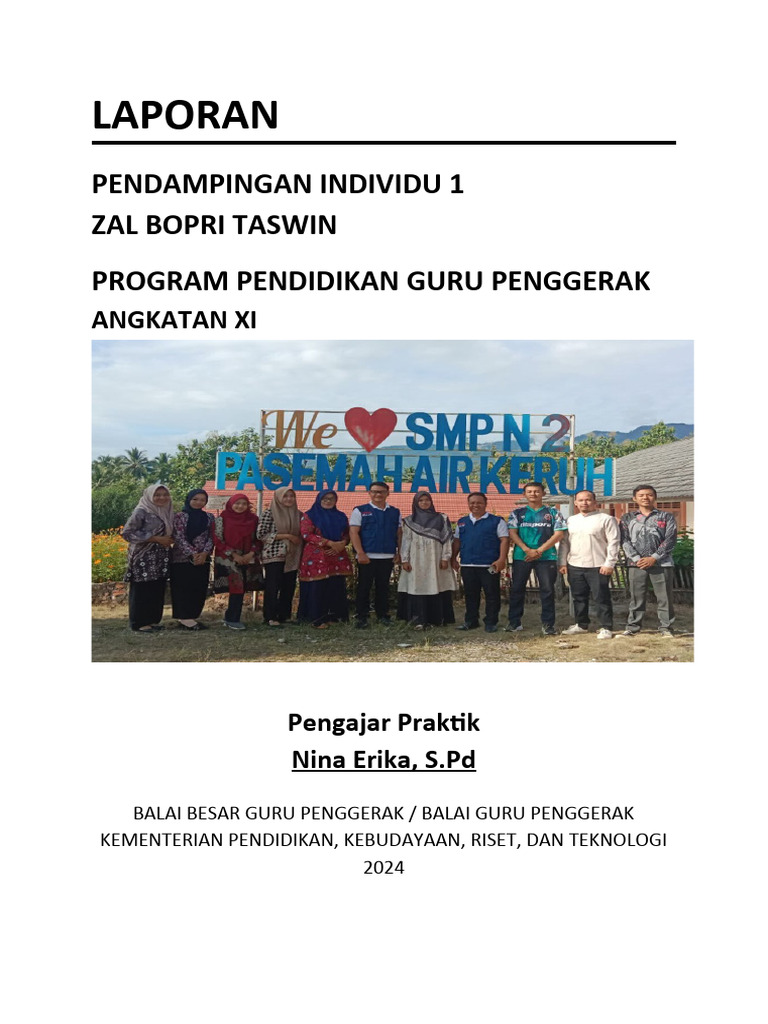 Laporan Pi 1 Zal Bopri Taswin | PDF