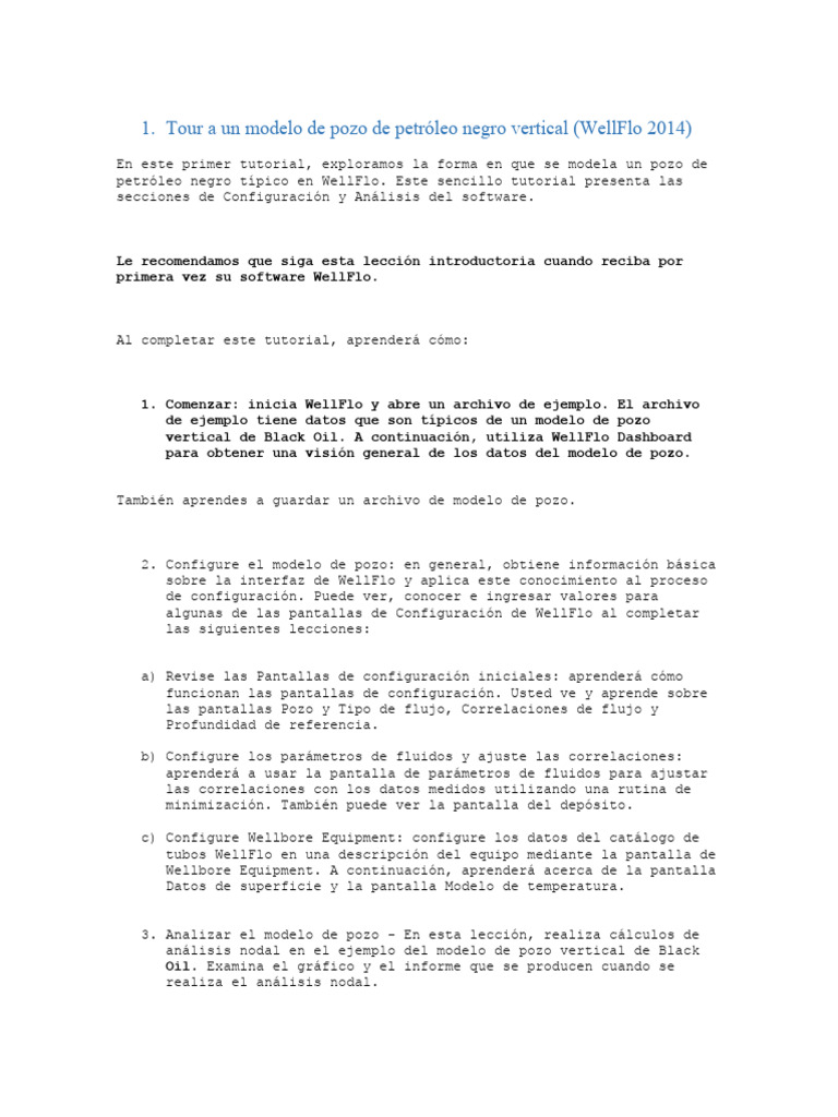 WELLFLO | PDF | Menú (Computación) | Archivo de computadora