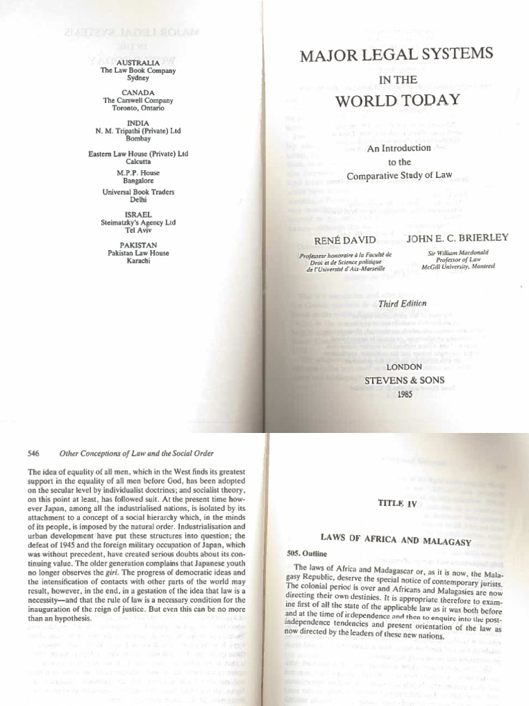 Major Legal Systems | PDF