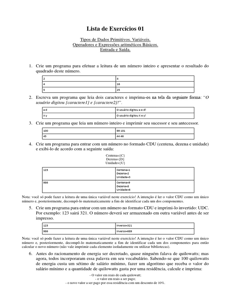 Variáveis Python Pdf Matemática 1805