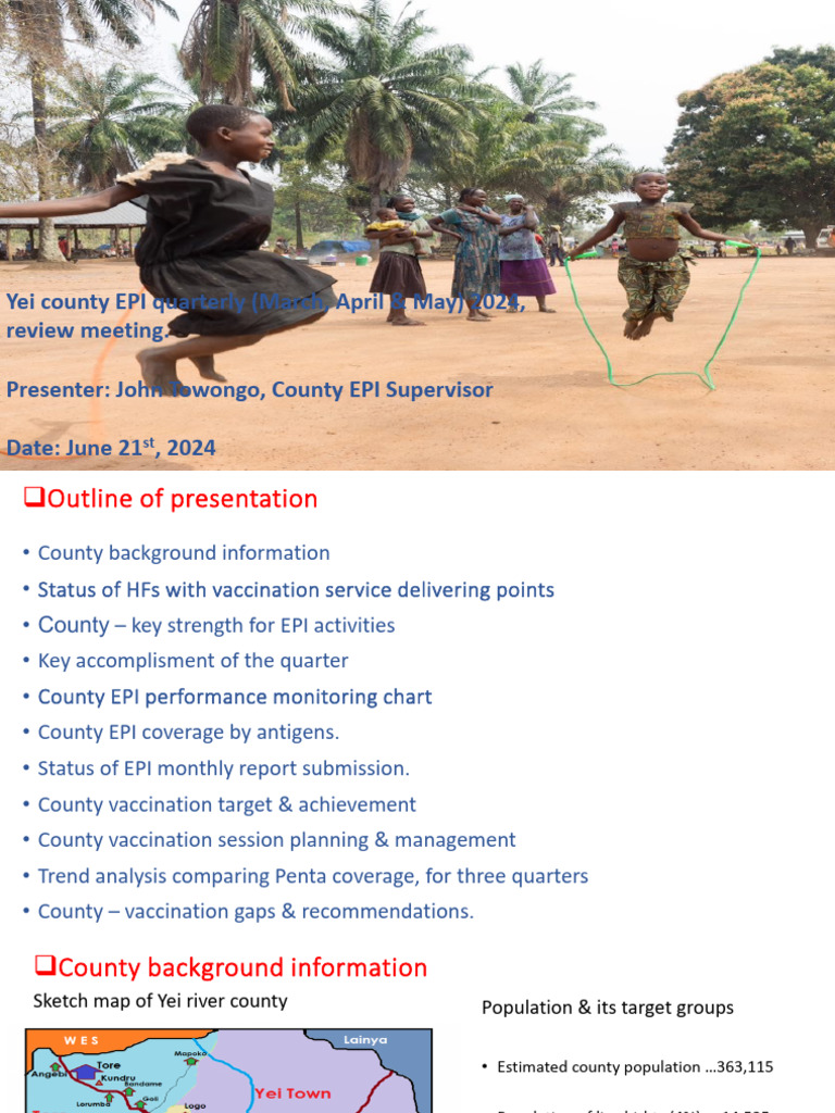 Yei River County EPI Quarterly Review | PDF | Medical Specialties ...