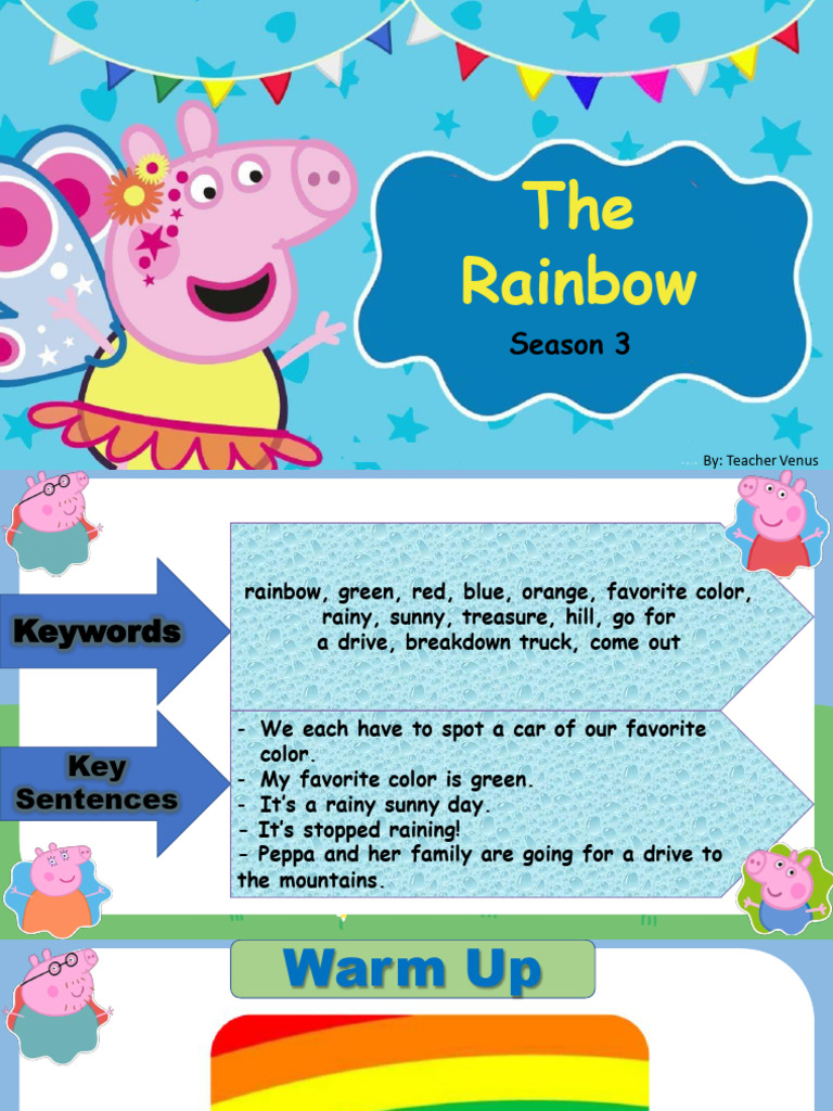 Peppa Pig Season 3 The Rainbow | PDF
