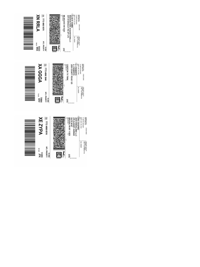 FEDEX LABELS | PDF