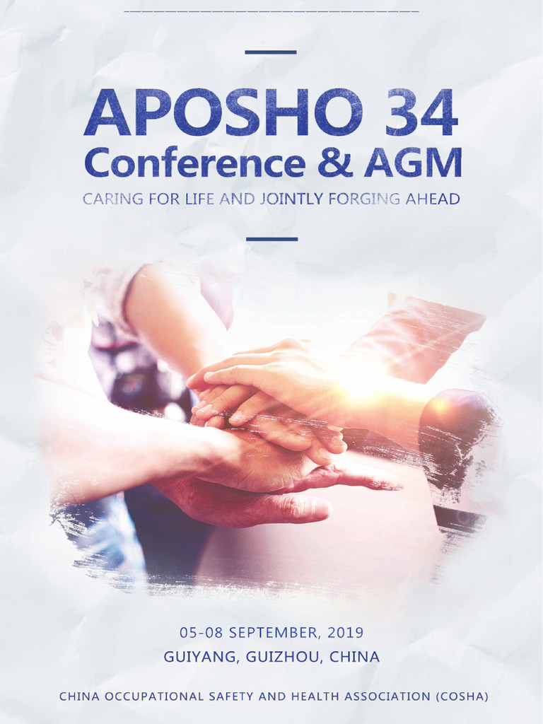 APOSHO 34 Conference in Guiyang 2019 | PDF | Occupational Safety And ...