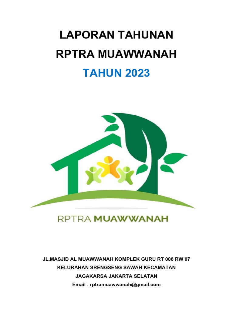 Laporan Tahunan Rptra Muawwanah 2023 | PDF | Karier & Perkembangan | Bisnis