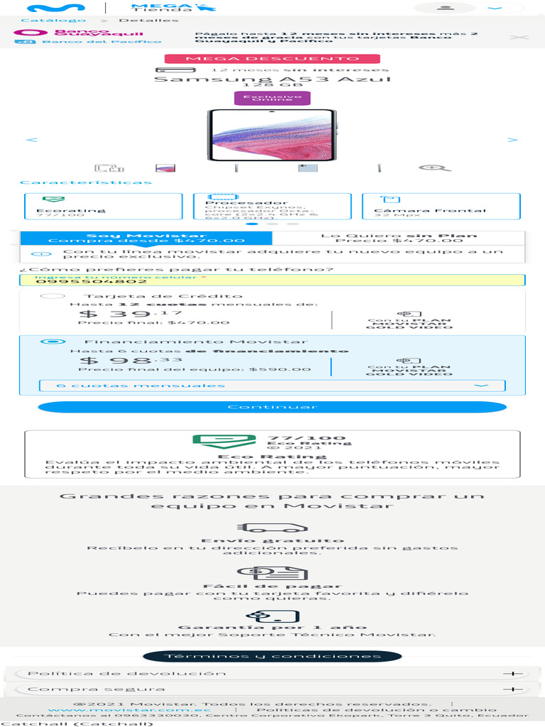 Tienda Online Movistar Celulares | PDF | Teléfonos móviles | Smartphone