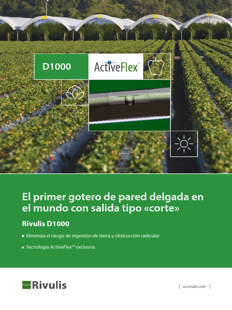 Rivulis D1000 Spanish 20220824 Web | PDF | Riego | Hidrología Y Urbanismo