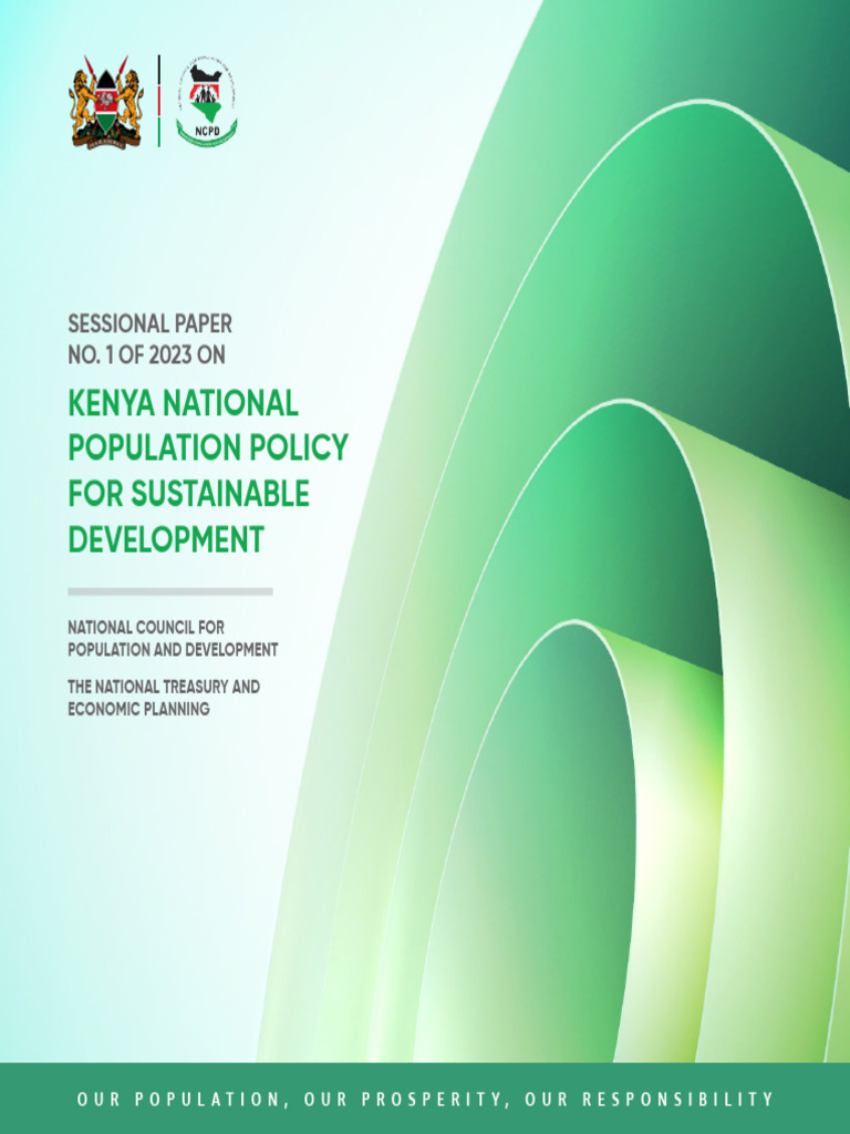 Sessional Paper 1 Singles | PDF | Total Fertility Rate | Poverty