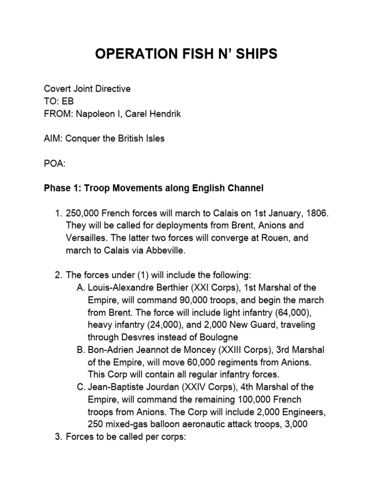 Operation Fish n’ Ships | Download Free PDF | Balloon (Aeronautics) | Corps