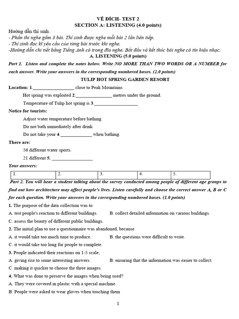VỀ ĐÍCH- TEST 2 | PDF | Greenhouse Gas | Greenhouse Effect