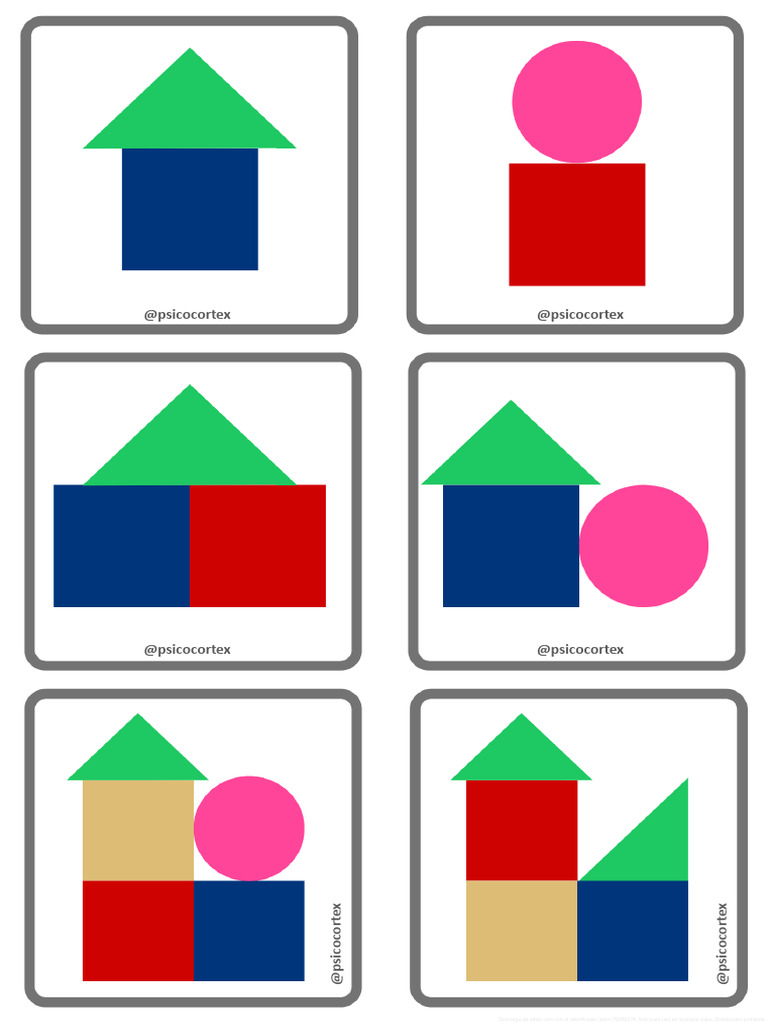 Tarjetas Geométricas | PDF