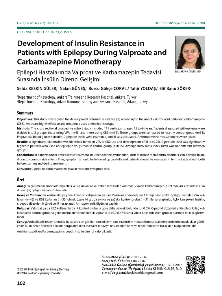 (DONE) Development of Insulin Resistance in | PDF | Diabetes ...