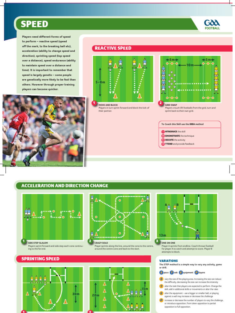 Football Speed-Skillcard 09 Aw | PDF | Ball Games | Athletic Sports