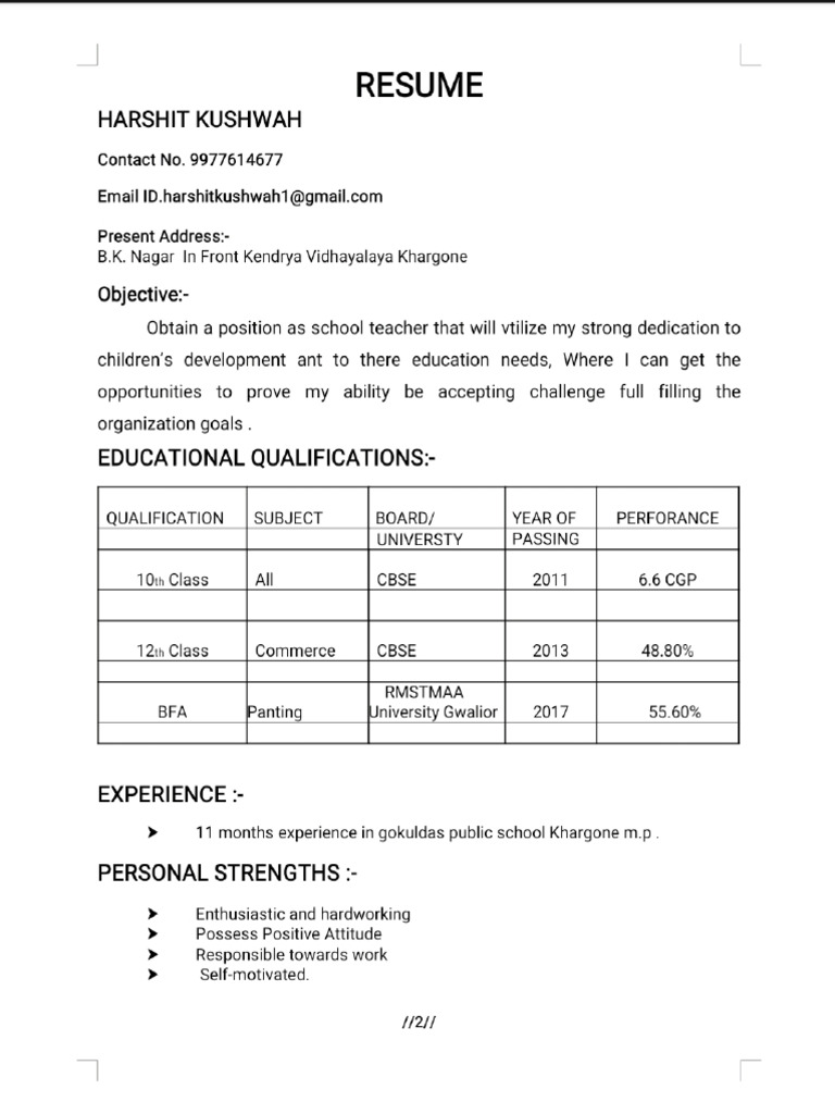 Harshit Resume | PDF