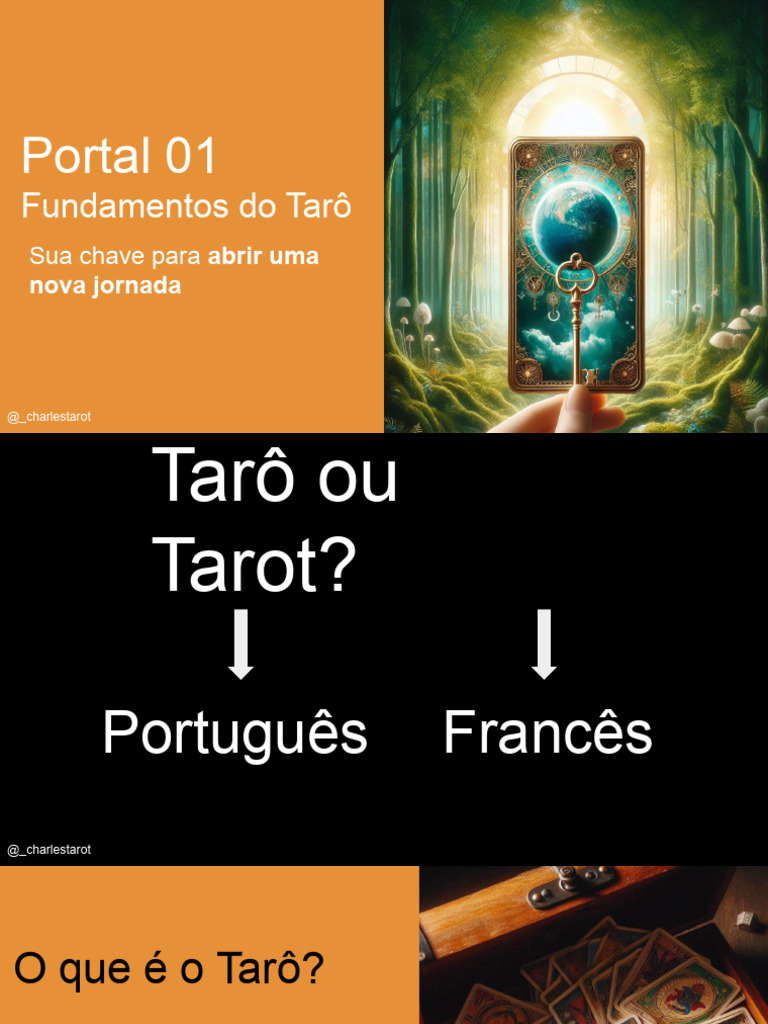 Portal 01 - Fundamentos Do Tarô | PDF | Tarô | Cartas de baralho