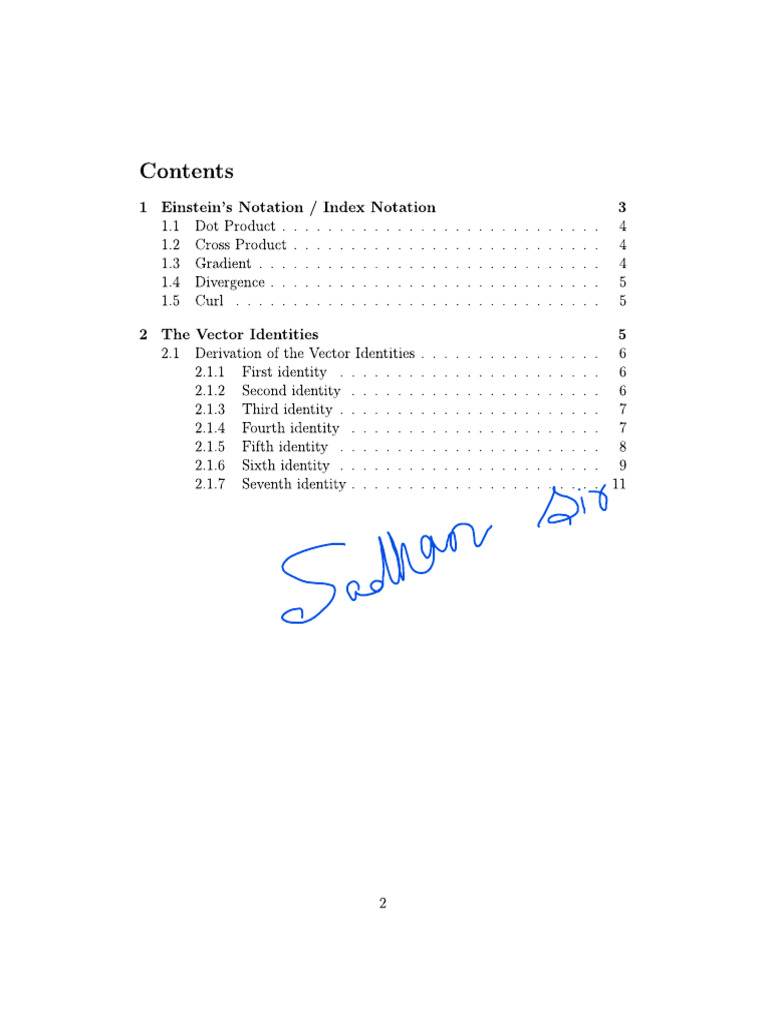Vector Identities | PDF