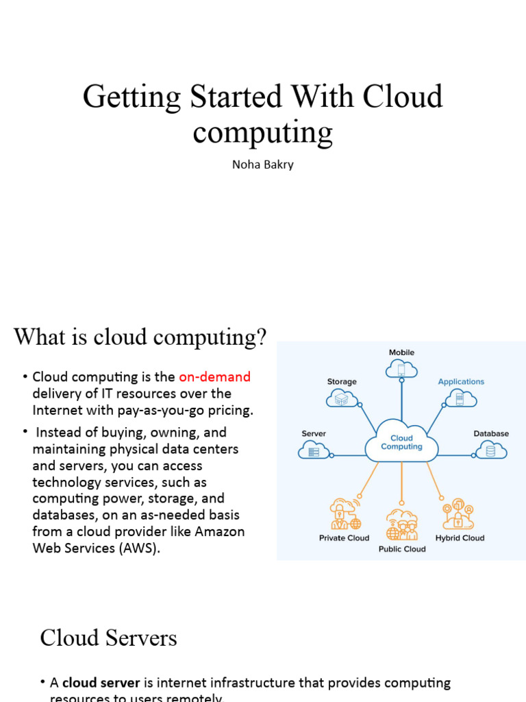 Getting Started With Cloud | PDF | Cloud Computing | Software As A Service