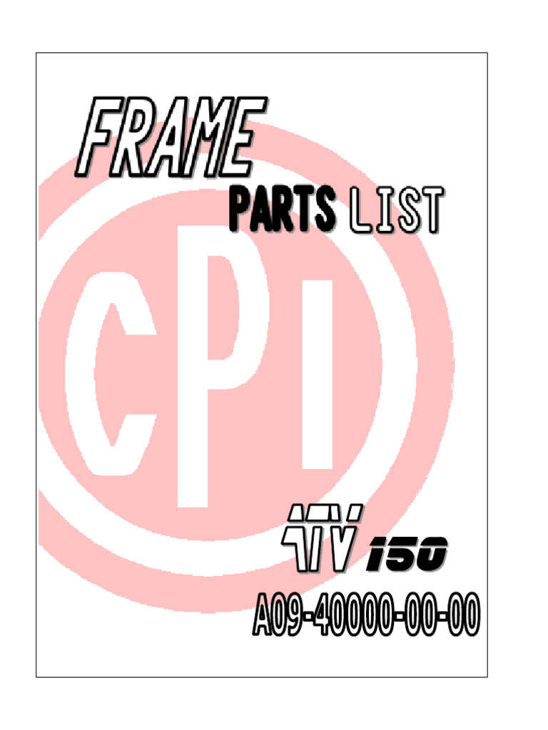 CPI SI 150cc FRAME | Download Free PDF | Screw | Axle