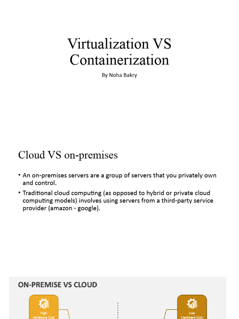Virtualization VScontainerization | PDF | Virtualization | Virtual Machine