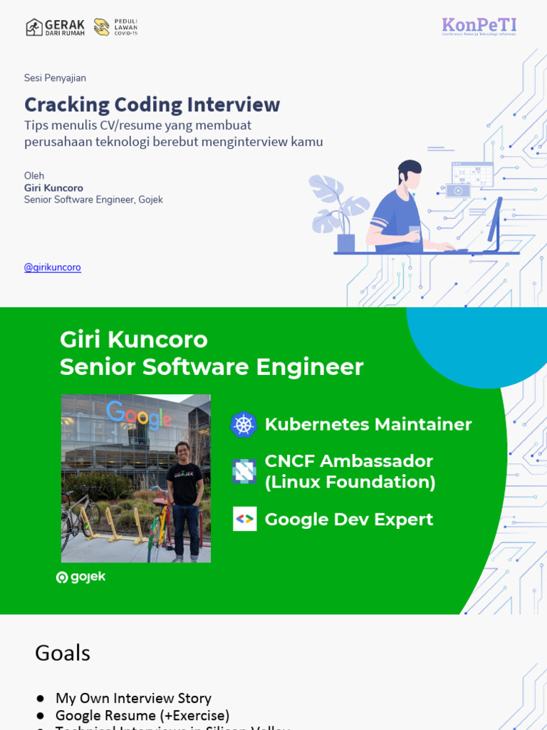 Konpeti2020 - Cracking Coding Interview | PDF | Job Interview | Computer Programming