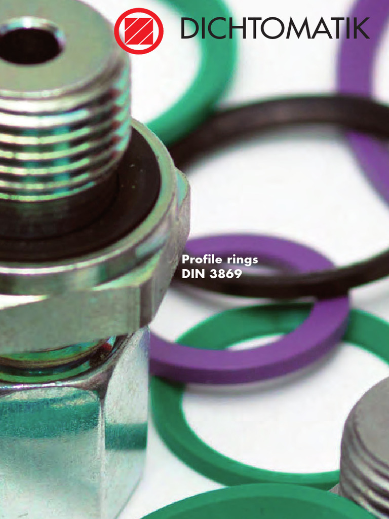 DIN 3869 Profile Sealing Rings Overview | PDF | Oil | Chemical Substances