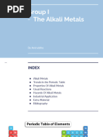 Physical and Chemical Properties of Alkali Metals | PDF | Lithium | Sodium