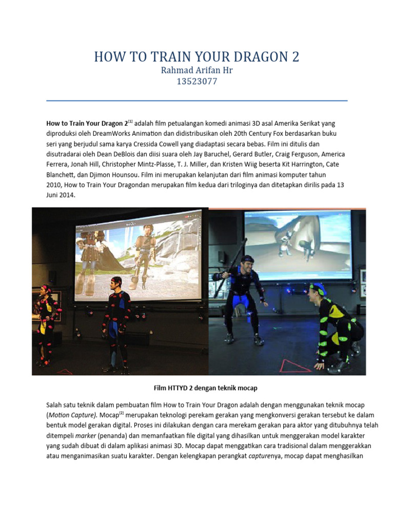 Teknik Teknik Grafika Pada Film HTTYD 2 | PDF | Komputer | Teknologi & Rekayasa