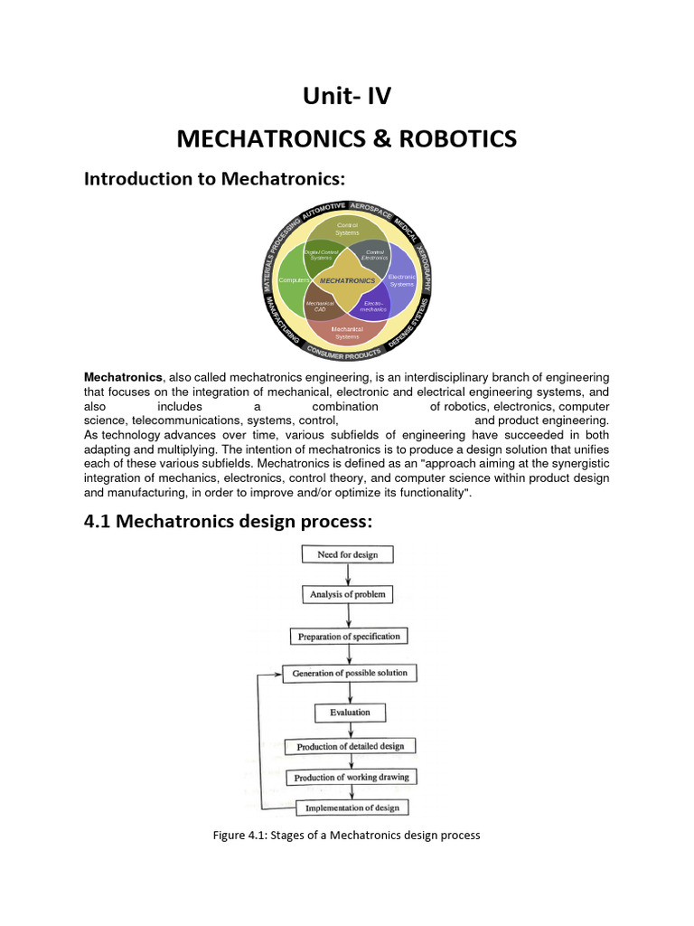Updated Final Mechatronics Robotics | Download Free PDF | Mechatronics | Pump