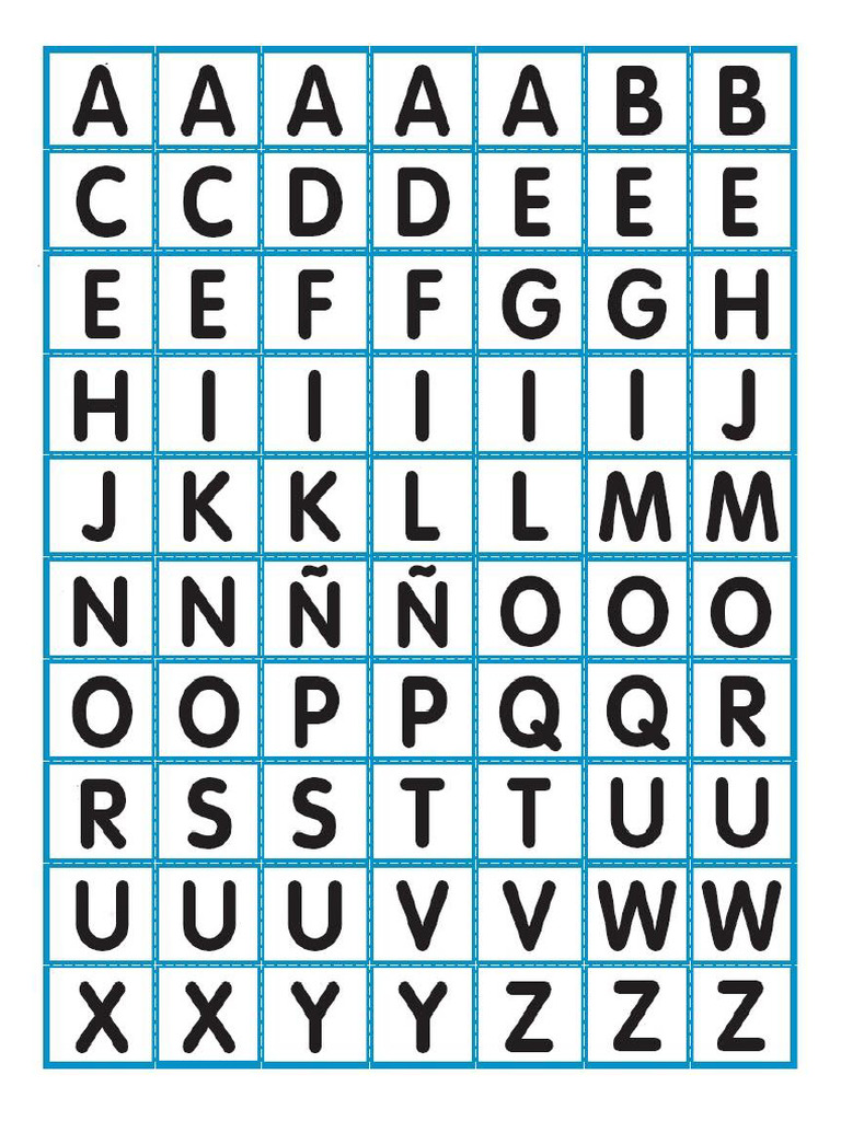 Abecedario PLANTILLA | PDF