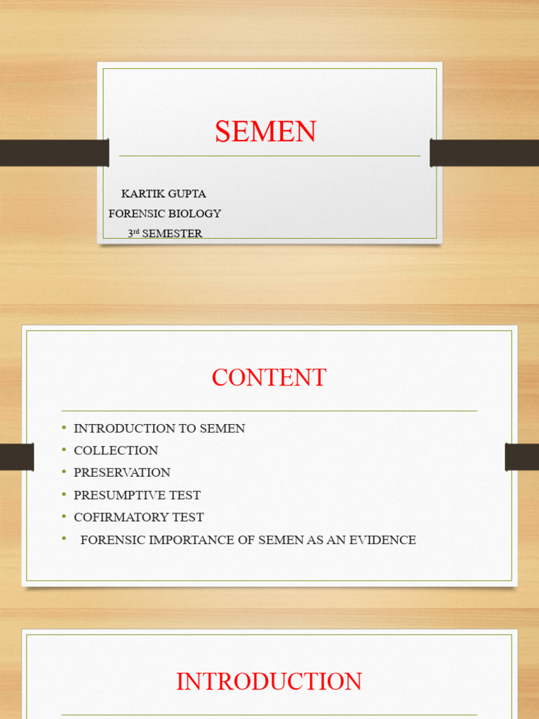 Semen | PDF | Semen | Ultraviolet