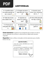 Adivinhas Infantis Divertidos para Imprimir | PDF